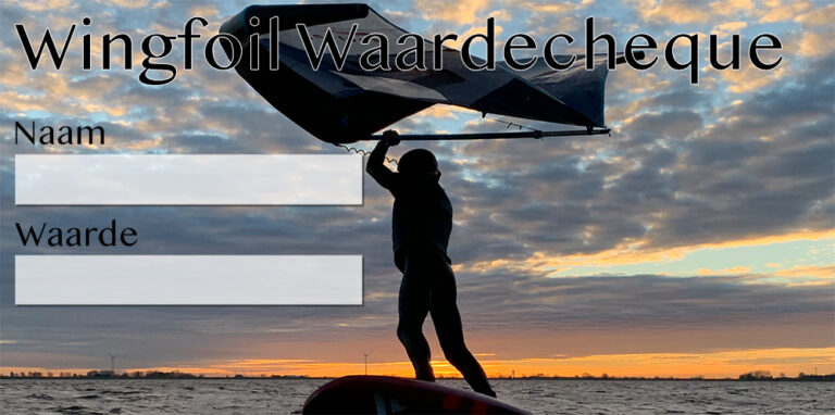 Wingfoil Waarde Cheque - Leerfoilen